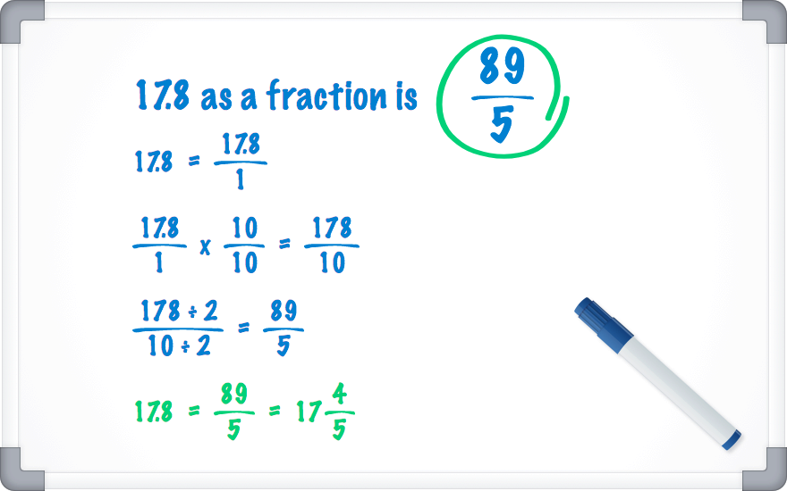 17 8 As A Fraction Decimal To Fraction
